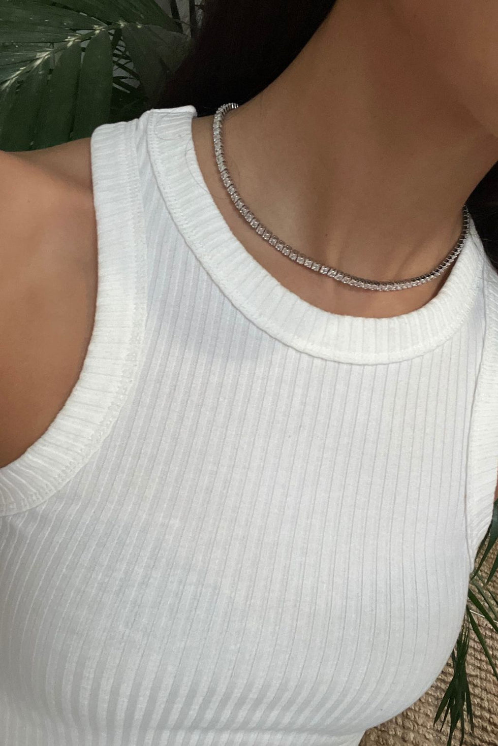 Blair Silver Rhinestone Tennis Necklace – 12th Tribe