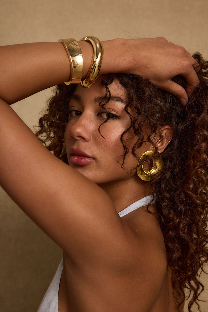 Elisa Gold Bangle Set – 12th Tribe