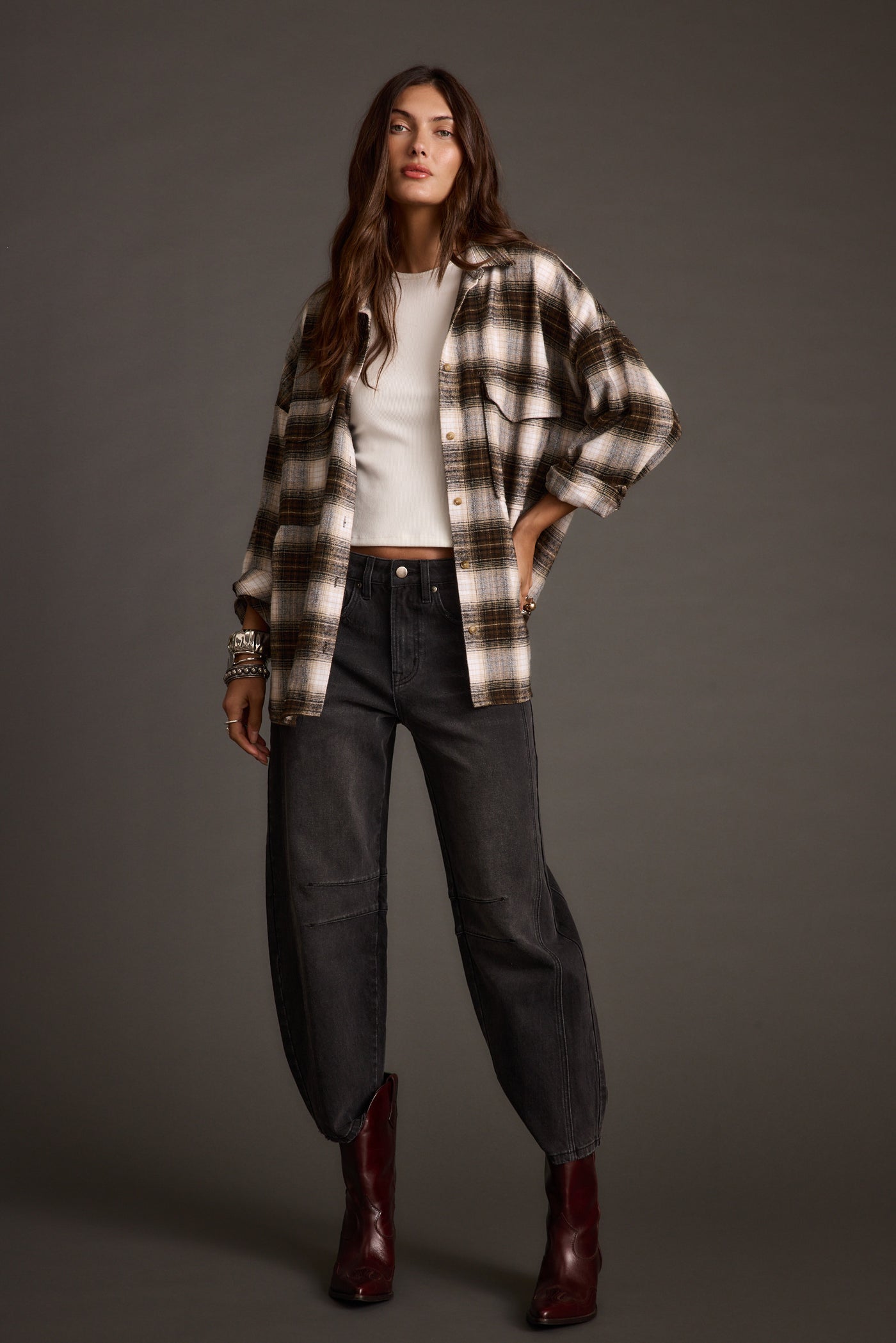 Fireside Espresso Plaid Flannel – 12th Tribe
