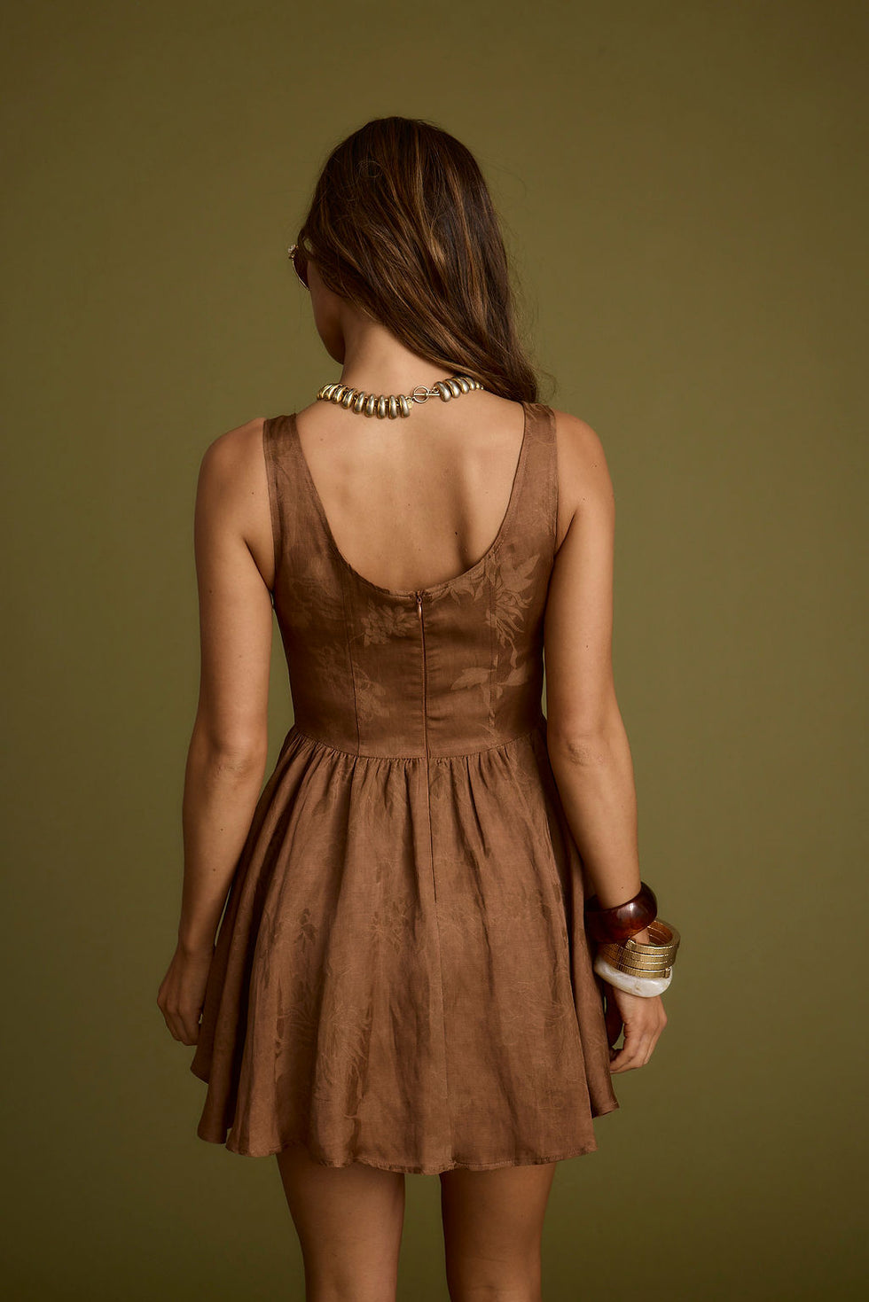 Kit Mocha Floral Micro Mini Dress – 12th Tribe