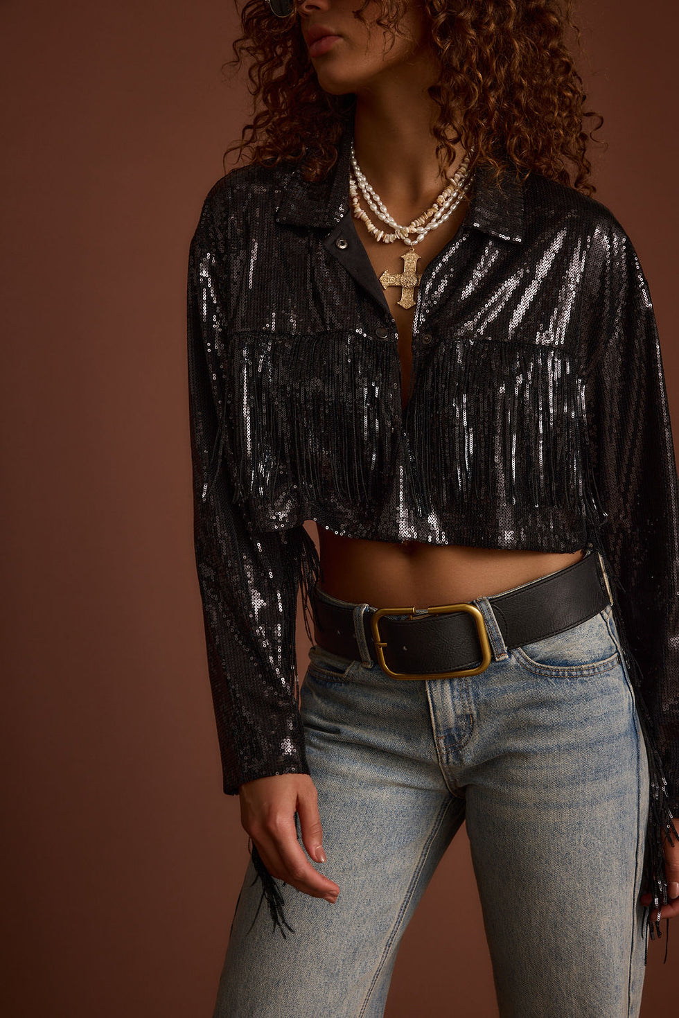 Star Crossed Black Sequin Jacket – 12th Tribe