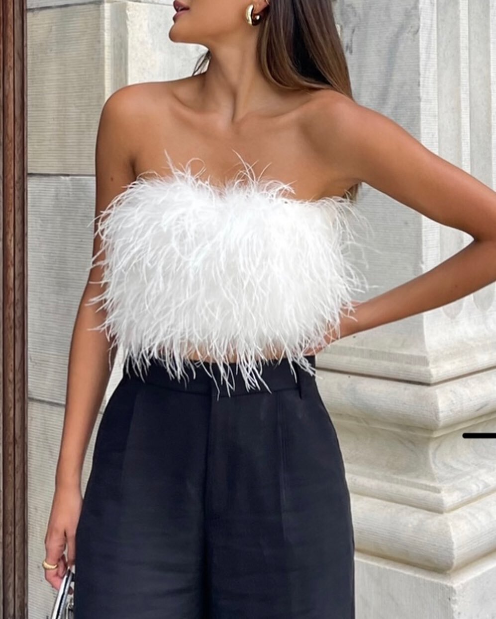 White Feather Top for Women | 12th Tribe