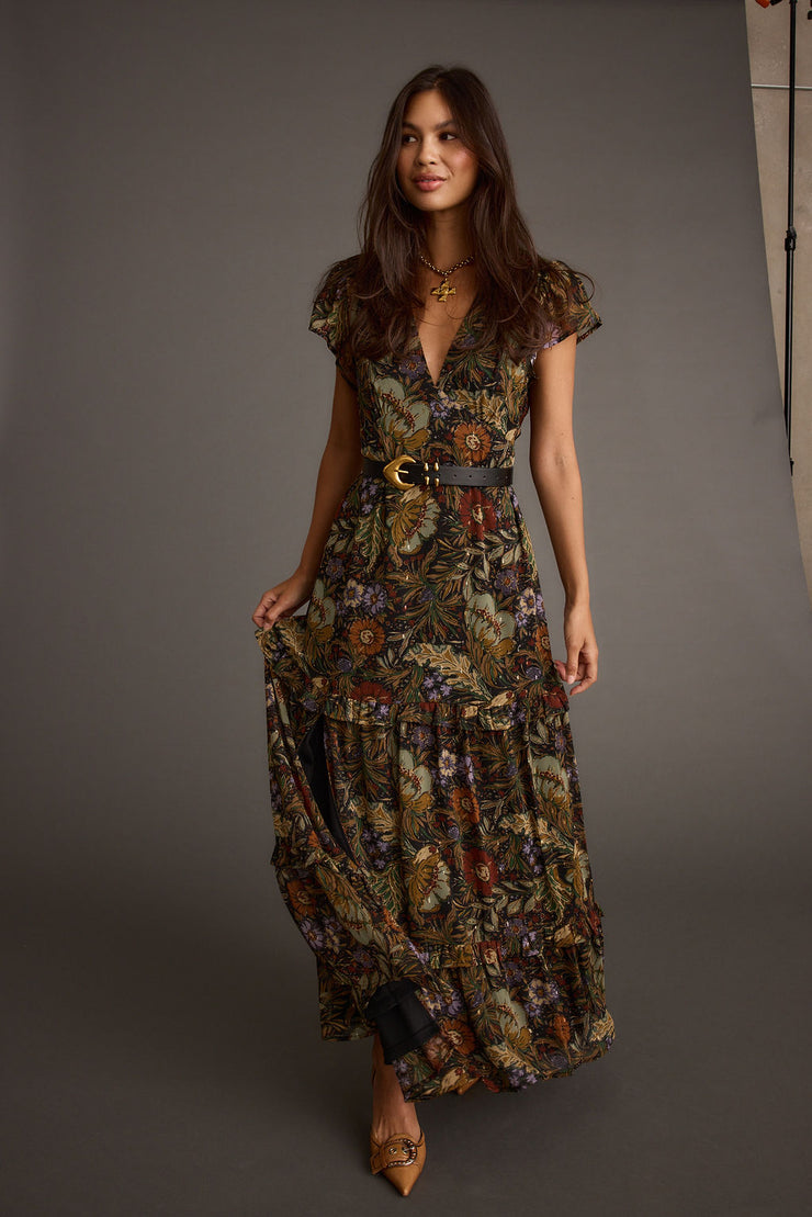 Sundance Floral Paisley Maxi Dress – 12th Tribe