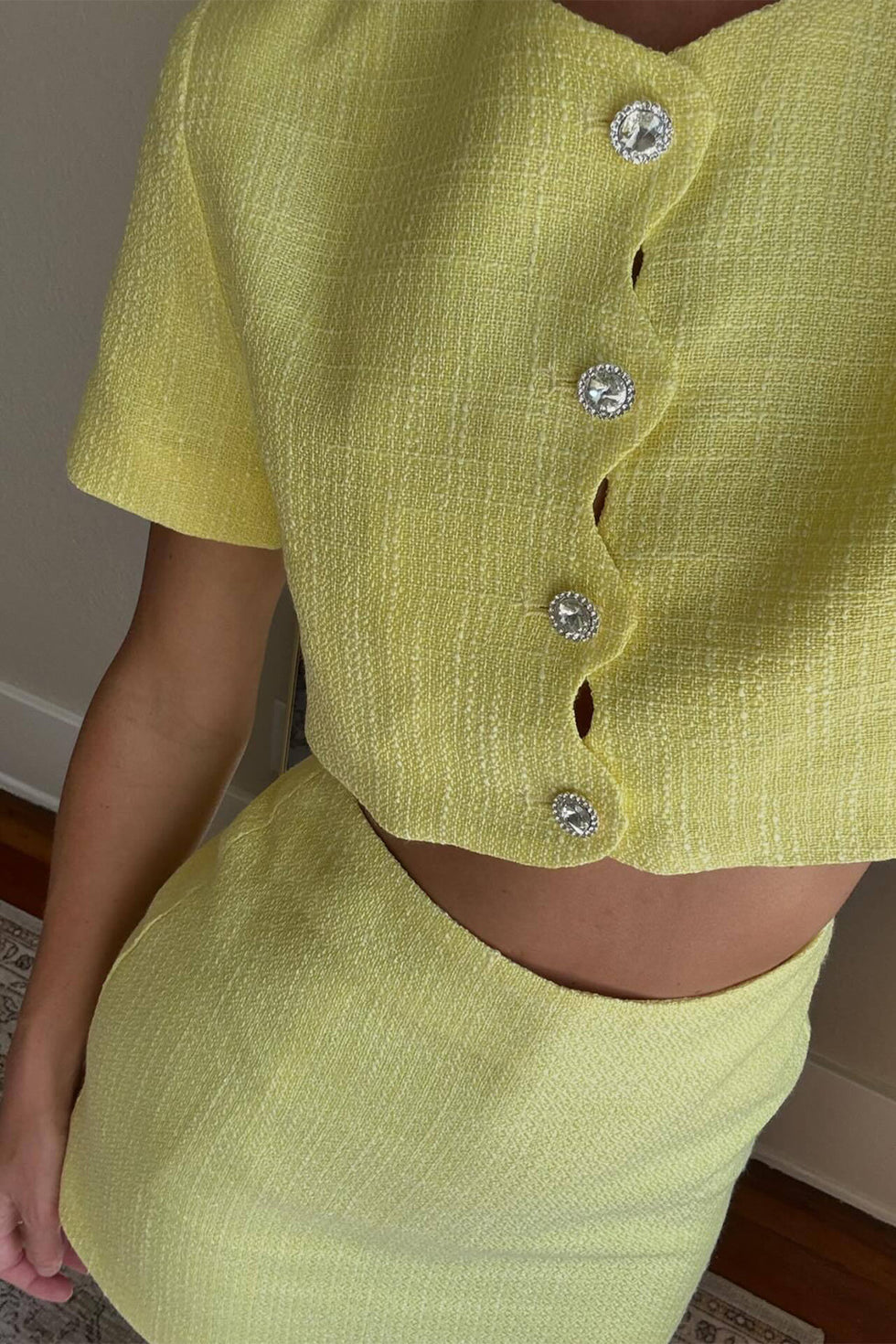 Sunday Yellow Cropped Jacket – 12th Tribe