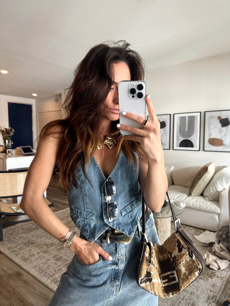 Diane Blue Denim Vest – 12th Tribe