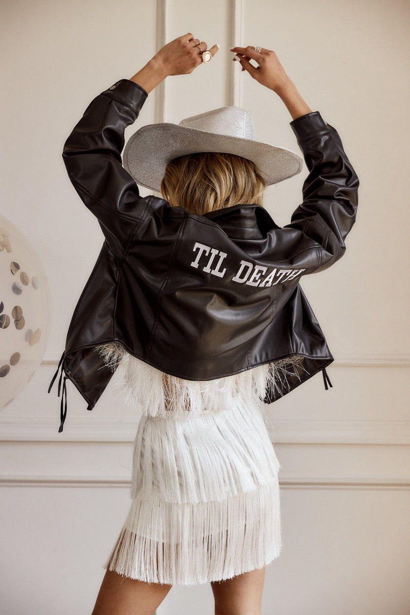 Women's Til Death Leather Jacket | 12th Tribe